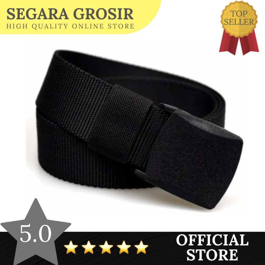 Jual GESPER NYLON HITAM IKAT PINGGANG PRIA TALI SABUK FORMAL ANTI XRAY BANDARA | Shopee Indonesia
