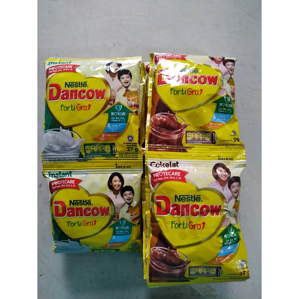 Jual NESTLE DANCOW FORTIGO - 1 RENCENG (10 SACHET) - PUTIH - COKELAT ...
