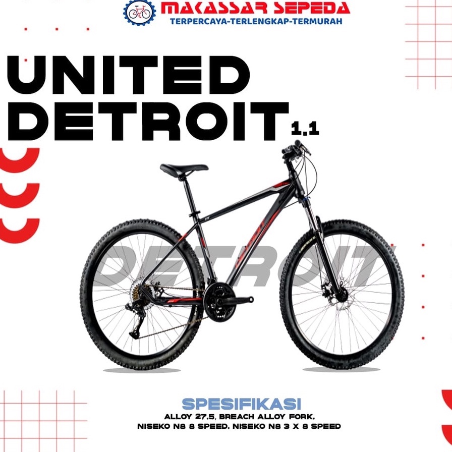 Jual SEPEDA MTB UNITED DETROIT 1.1 | Shopee Indonesia