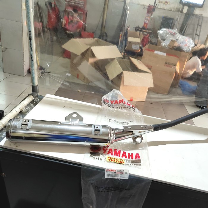 Jual KNALPOT JUPITER Z, VEGA R SILVER CHROME (2P2 E4711) ASLI YAMAHA ...