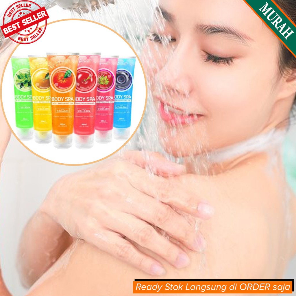 Jual Spa Pembersih Daki Pelembut Pencerah Kulit Badan MURAH BAGUS ~ HANASUI Body Spa Peeling Gel ...