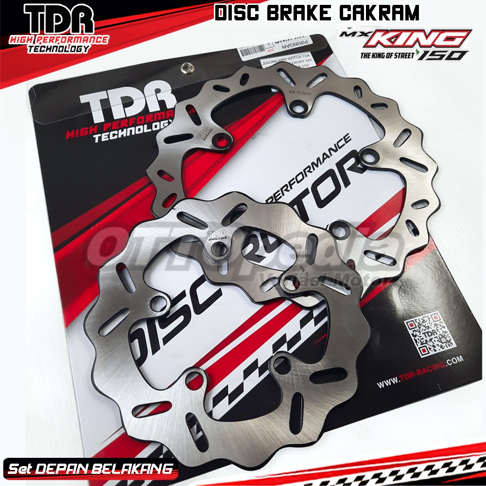 Jual Disc Brake Piringan Cakram TDR Racing WR Yamaha MX KING 150 Set Depan Belakang Vixion New ...