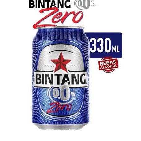 Jual BINTANG ZERO 0% SOFT DRINK CAN 330 ML (1 KARTON ISI 24 CAN ...