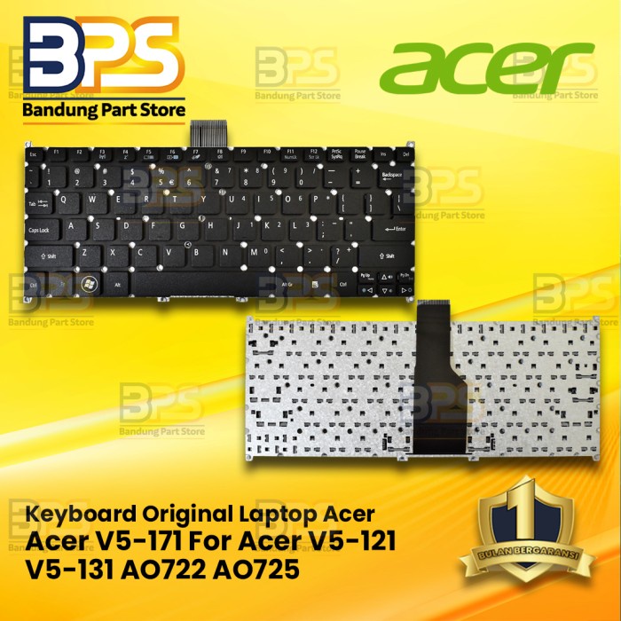 Jual Keyboard Acer V5-171 For Laptop Acer V5-121 V5-131 AO756 AO725 ...