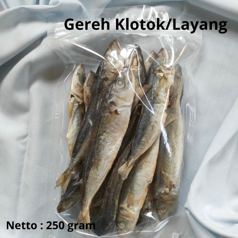 Jual Ikan Klotok/ Ikan Asin Klotok/ Ikan Layang/ Ikan Klotok 250 gram ...