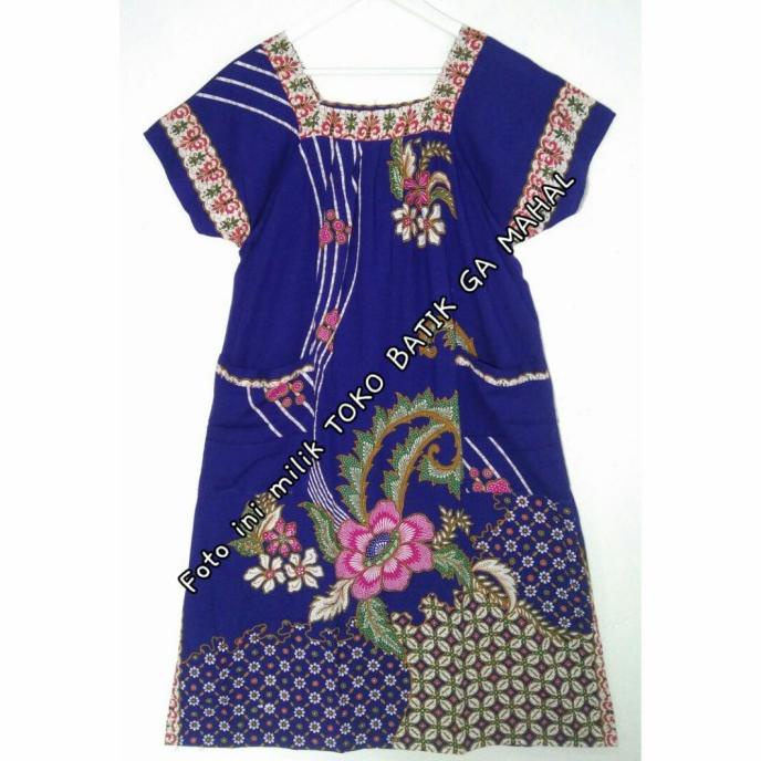 Jual Daster batik kerah kotak warna merk Bunga Siantan, sikak, adem ...