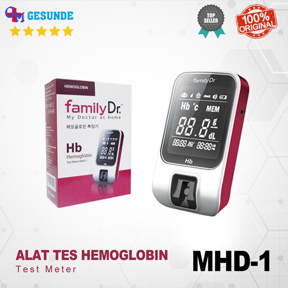 Jual Alat Tes Hemoglobin Family Dr. MHD-1 / Alat Cek Hb Darah Monitor ...