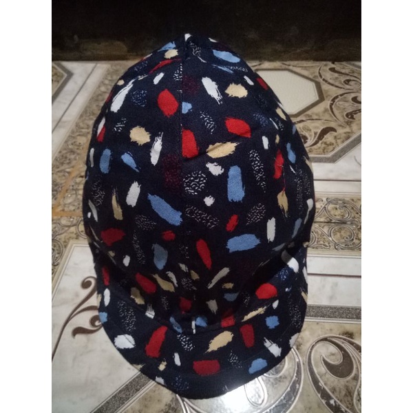 Jual kerpus topi welder pelapis helm motif ramdom | Shopee Indonesia