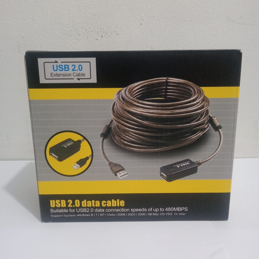 Jual Kabel USB 2.0 Extension 15Meter Aktif - Kabel USB Male to Female ...