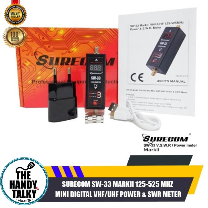 Jual SURECOM SW 33 MARKII 125-525MHZ MINI DIGITAL VHF/UHF POWER & SWR ...
