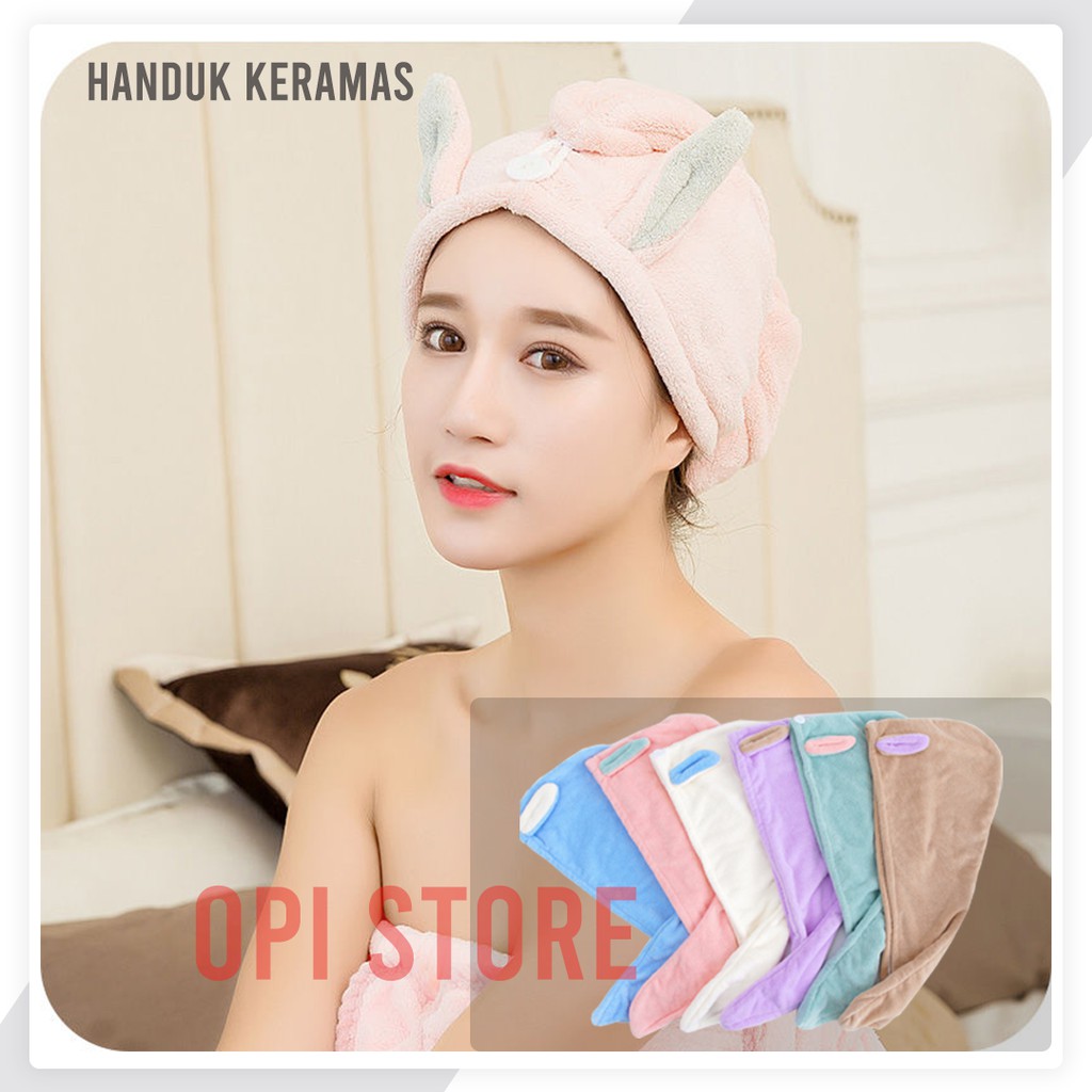 Jual Hairtowel Handuk Keramas Handuk Rambut Turban Handuk Turban ...
