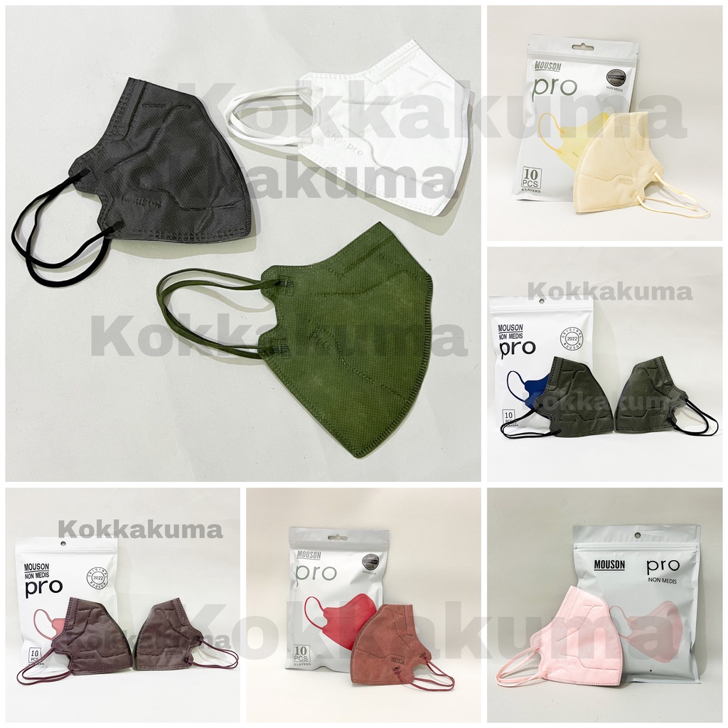 Jual MOUSON PRO Masker 5 PLY isi 10 Pcs KN95 Disposable Face Mask ...