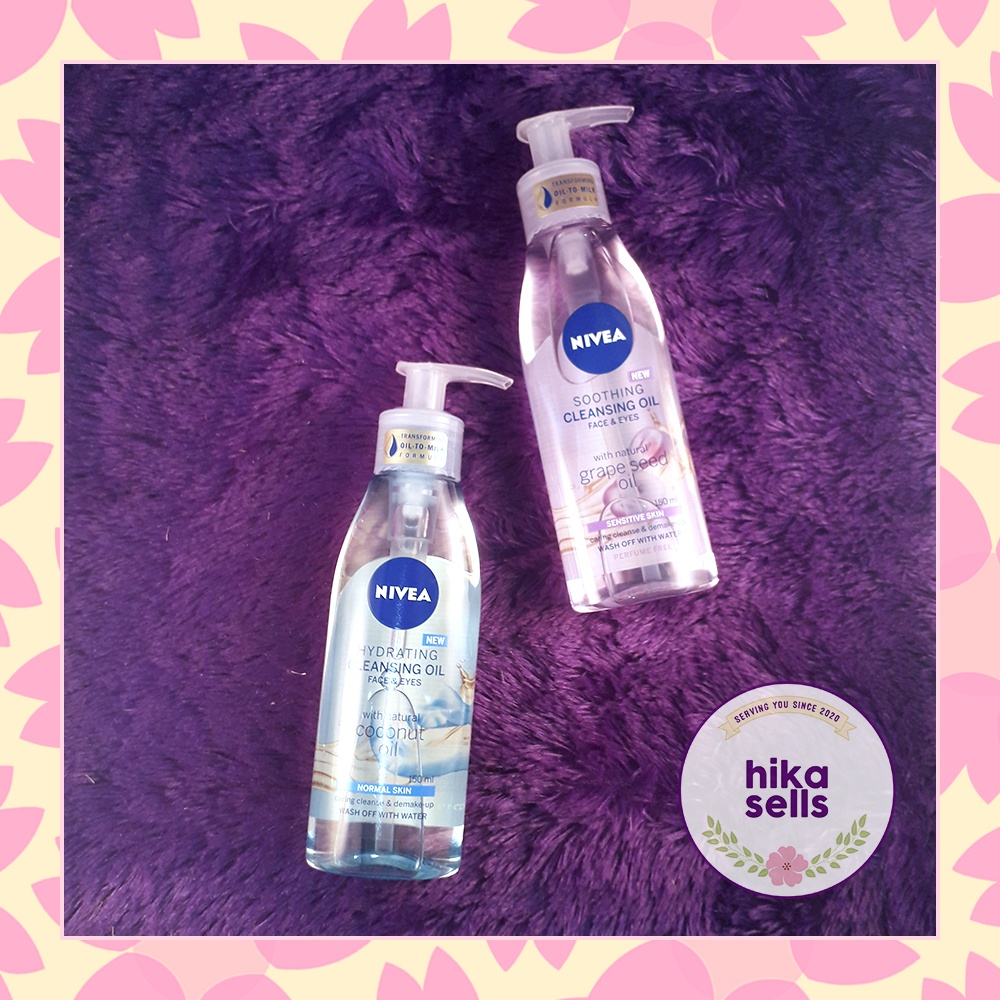 Jual (NEW) Nivea Cleansing Oil Soothing Grapeseed Ungu/Hydrating ...