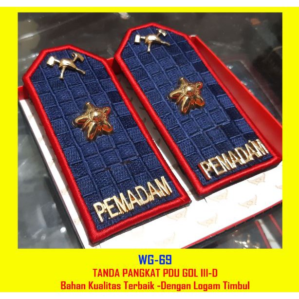 Jual Pangkat Pemadam / Pangkat Damkar PDU Gol 3d / WG-69 | Shopee Indonesia