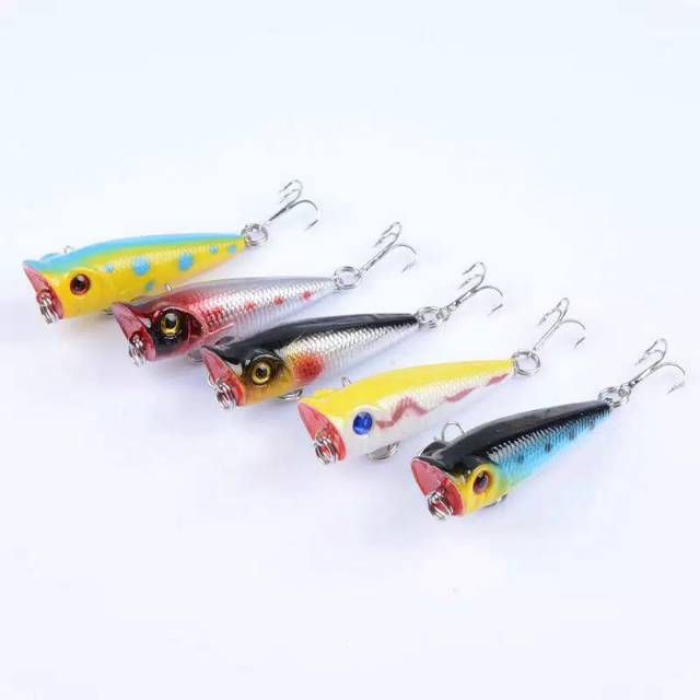 Jual UMPAN PANCING LURE CASTING ULTRALIGHT MINI POPPER HJ05 MURAH 5CM/4GR | Shopee Indonesia
