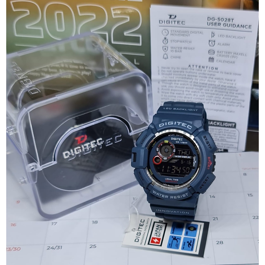 Jual Jam Tangan Pria DIGITEC ORIGINAL DG-5028 / DG5028 / 5028T / DG ...