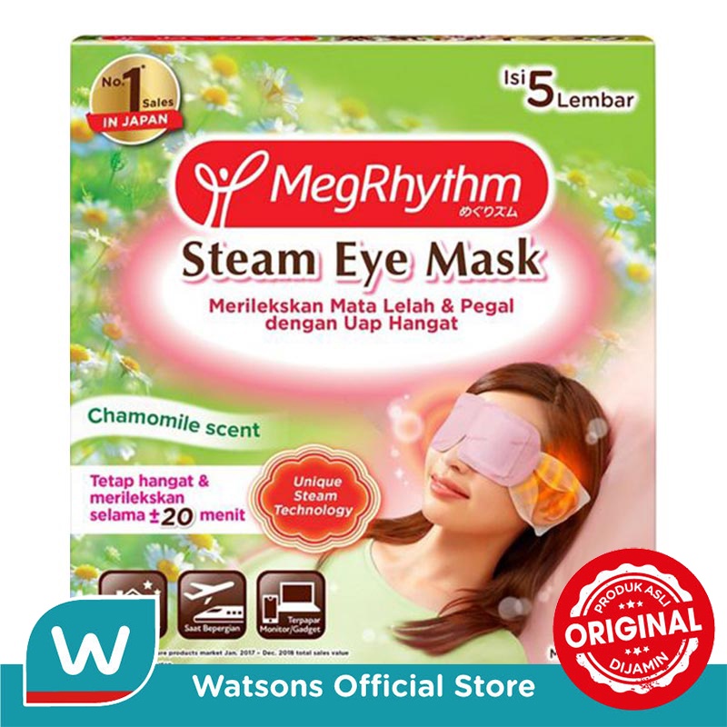 Jual Megrhythm Steam Eye Mask Chamomile 5Pcs | Shopee Indonesia