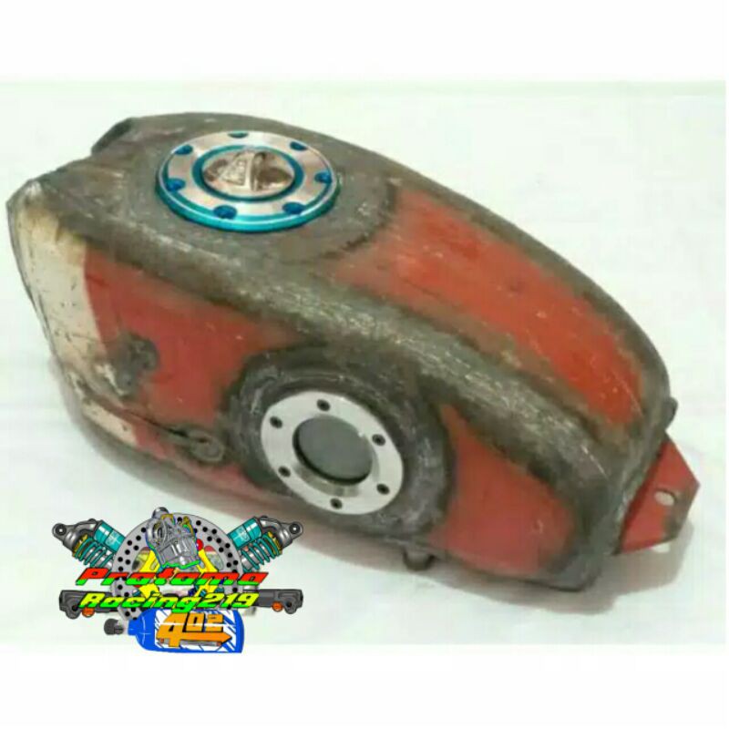 Jual TANGKI CB BAHAN DRUM PERTAMINA SET TUTUP TANGKI CUSTOM NINJA CNC ...