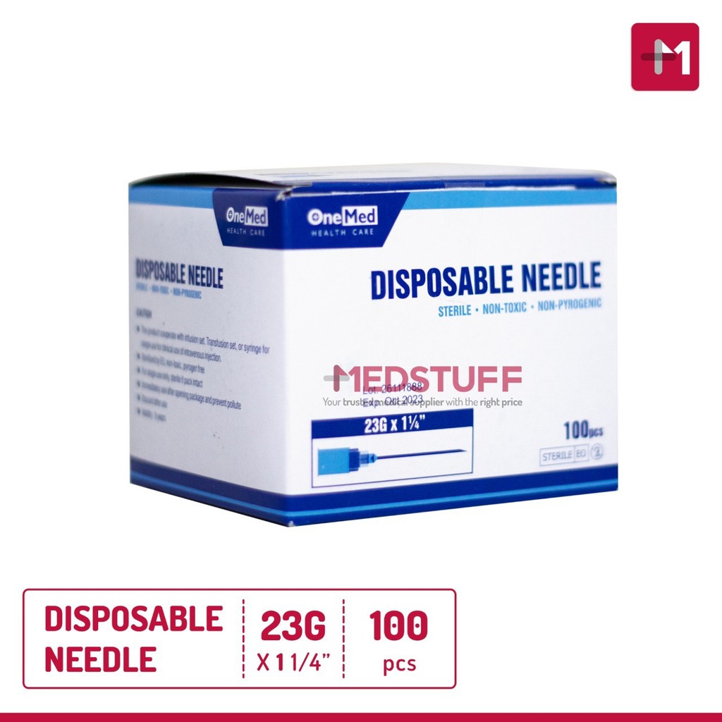Jual Needle Onemed 21G 22G 23G 24G 25G 26G 27G 30G Disposable Needle Onemed Jarum Disposable ...