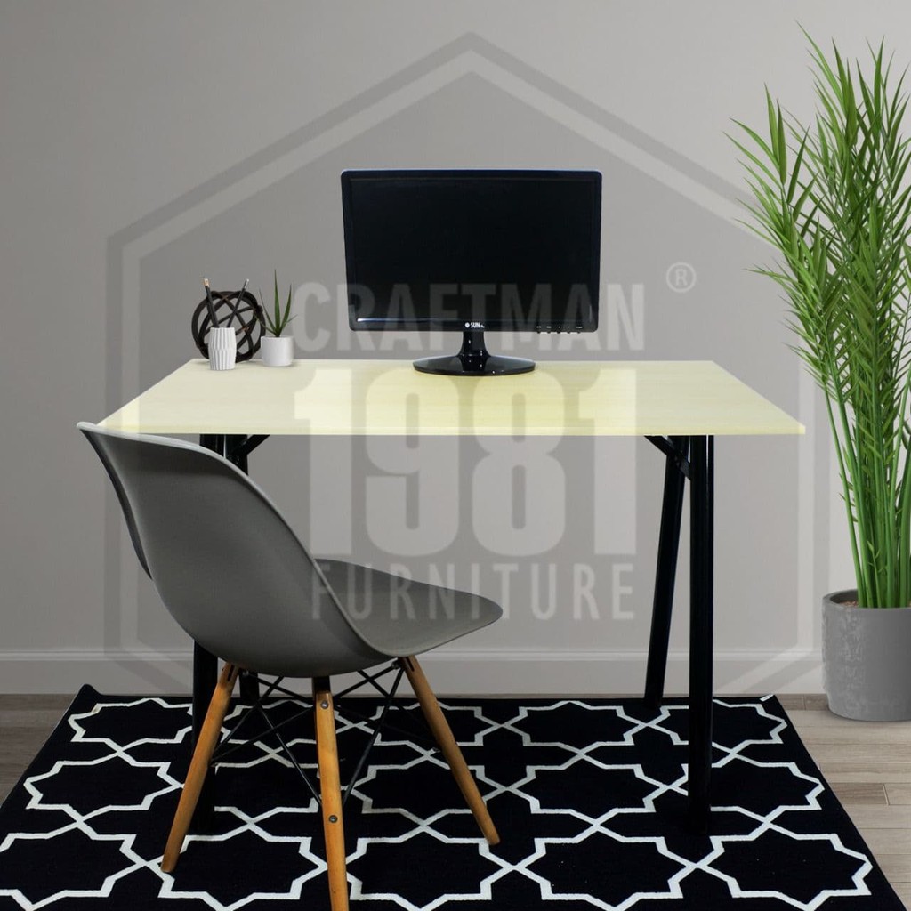 Jual Meja Laptop Kerja Kantor Belajar Tulis Murah 100x50x70 cm Office ...