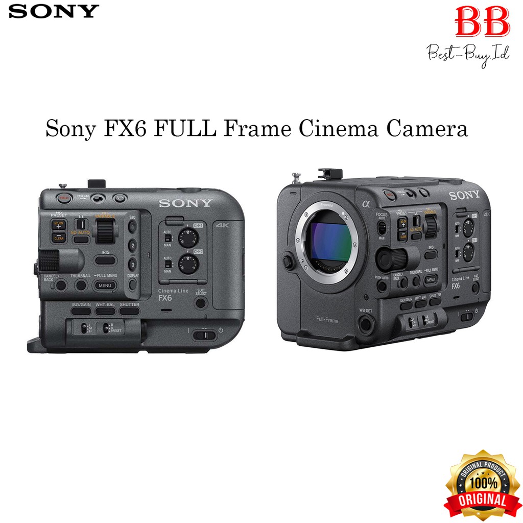 Jual Sony FX6 Full-Frame Cinema Camera (Body Only) Garansi Resmi Sony | Shopee Indonesia