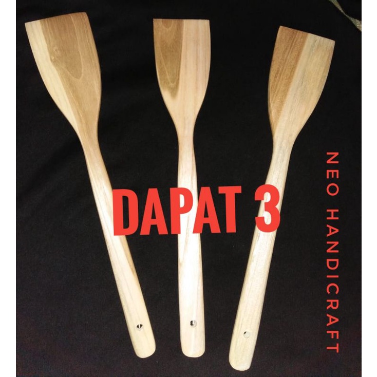 Jual Spatula Kayu, Sutil Kayu Jati Alat Dapur Alat Masak dari Kayu ...