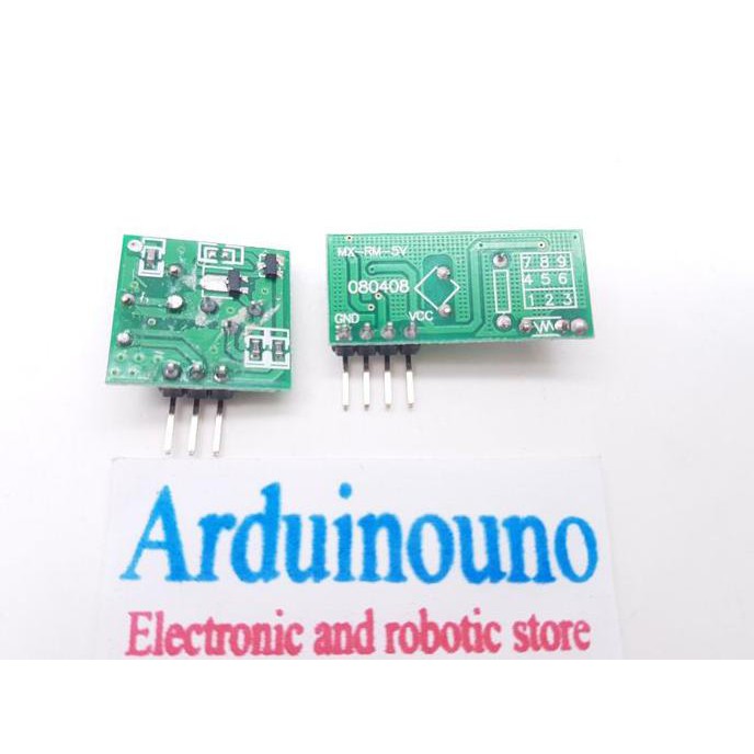 Jual Rf Module Board 433 Mhz Dc 5V Wireless Transmitter And Receiver ...