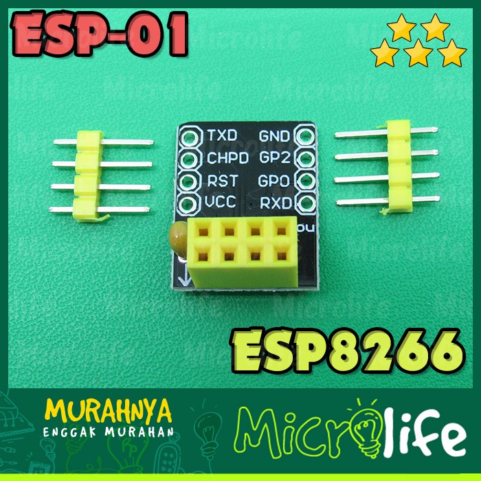 Jual Esp8266 Break Out Adapter Esp01 Esp 01 Shopee Indonesia 