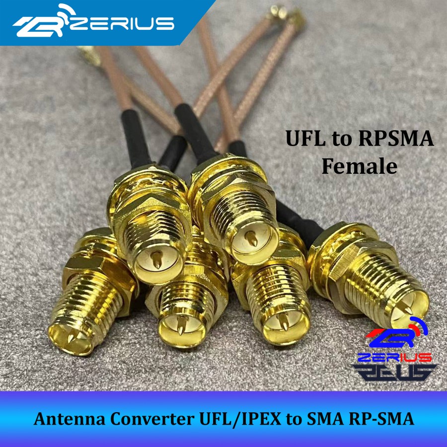 Jual Pigtail Antenna Converter IPEX UFL to SMA RP-SMA Female | Shopee ...