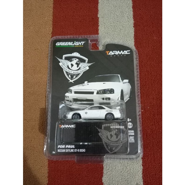 Jual GreenLight x Tarmac Nissan Skyline GT-R R34 Tribute to Paul Walker ...