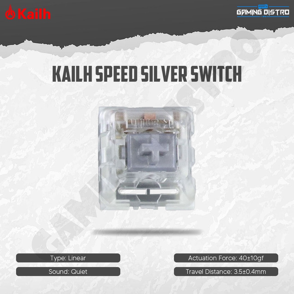 Jual Kailh Speed Silver Switch Plate Mount 3 Pin Switch Mechanical ...