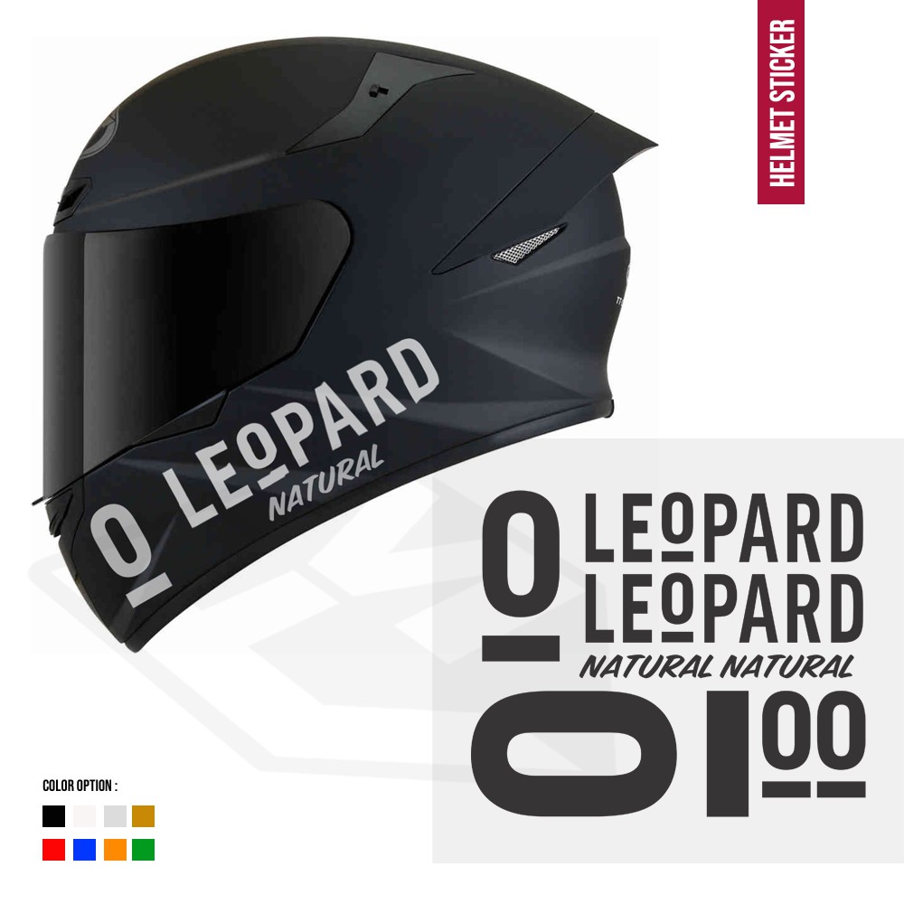 Jual Sticker Leopard Set Body Helm Motor | Shopee Indonesia