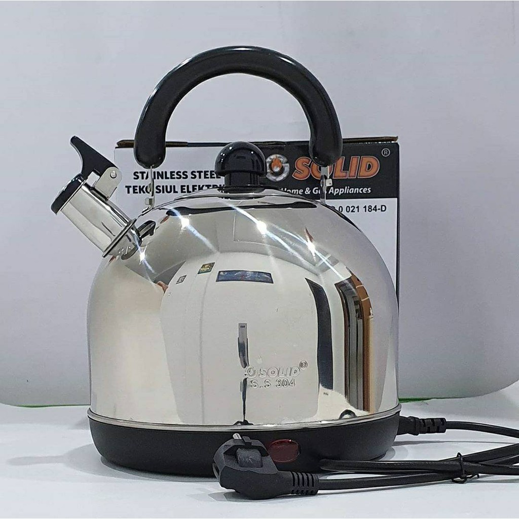 Jual Teko Siul Elektrik/Teko Listrik/Teko Pemanas Air Stainless Steel 5 Liter SOLID Tipe: SL-AK ...