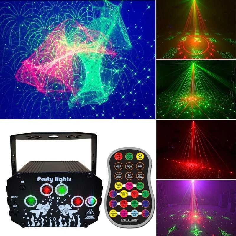Jual Lampu Proyektor Laser LED RGB 60 Pattern 8W 240V with Remote ...