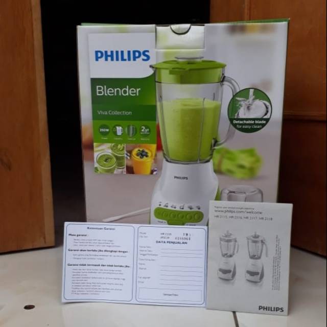 Jual Blender Philips HR 2116 | HR2116 Baru Garansi Resmi Philips 2 ...
