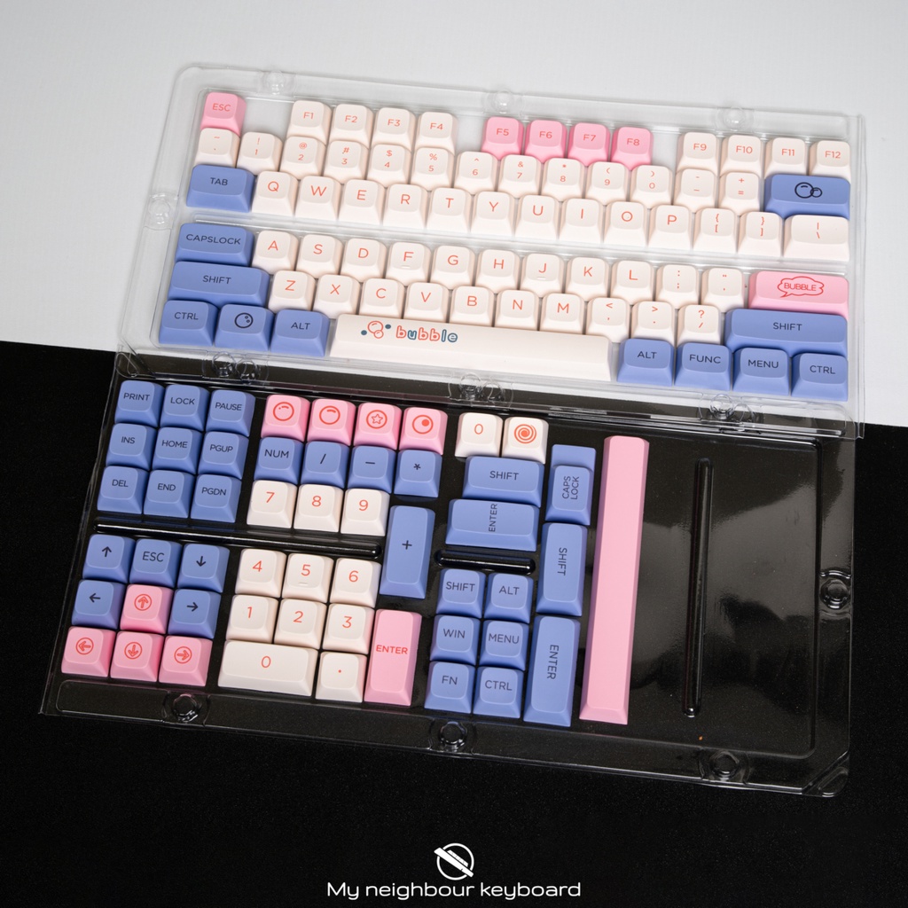 Jual Bubble Gum PBT Dye Sub Keycaps / Keycap Set | Shopee Indonesia
