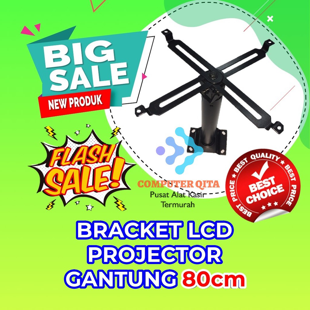 Jual Bracket Lcd Projector Infokus Gantung 80CM dan Briket Proyektor ...