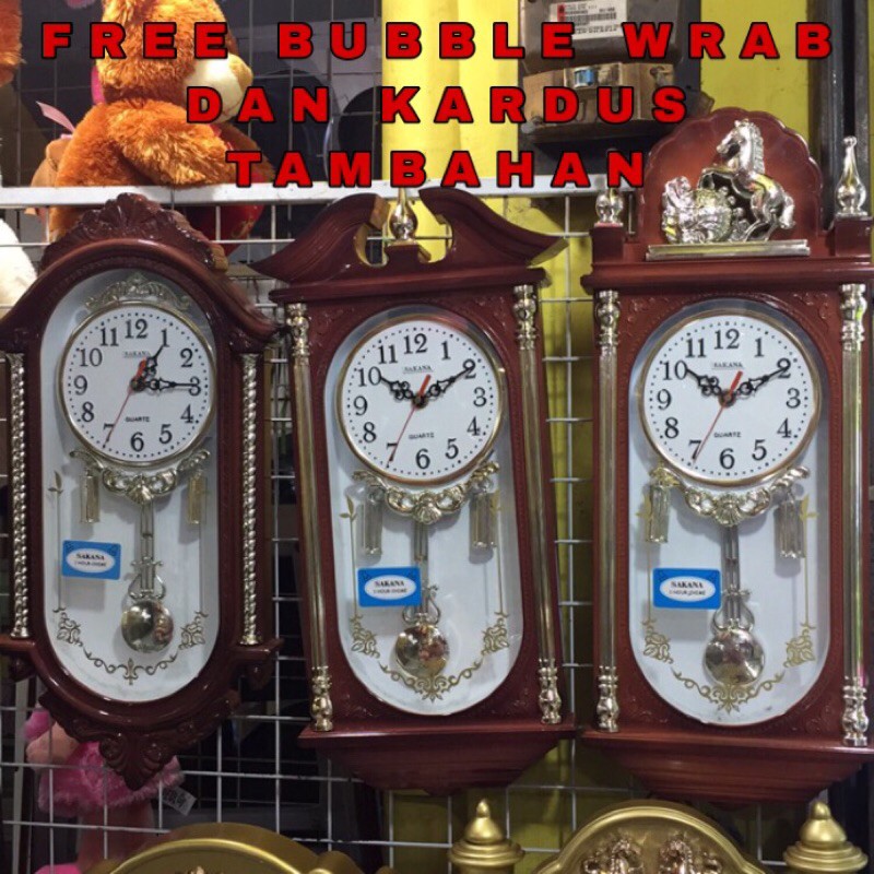 Jual Jam dinding sakana gandul bisa bunyi JAM DINDING SAKANA 321 JAM ...