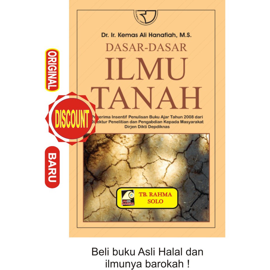 Jual Dasar-Dasar Ilmu Tanah Kemas Hanafiah Rajawali Buku Asli Original Ori TOKO BUKU RAHMA ...