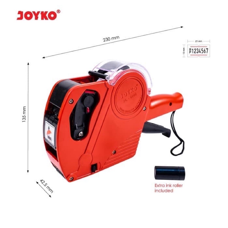 Jual ALAT LABEL HARGA 1 LINE MEREK JOYKO PL-6000 8 DIGITS | Shopee ...