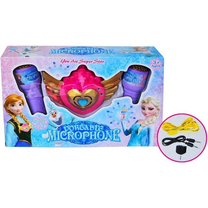 Jual PORTABLE MICROPHONE FROZEN DOUBLE MIC TANPA TIANG | Shopee Indonesia