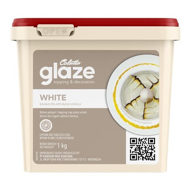Jual COLATTA DIP GLAZE 1 KG (DARK / VANILLA / TIRAMISU / GREENTEA ...