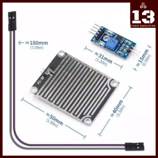 Jual Sensor Hujan Arduino Uno Nano Mega Raindrops Detection Sensor