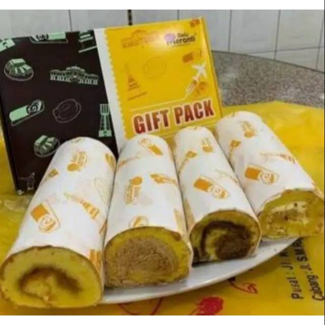 Jual BOLU GULUNG MERANTI GIFT PACK ( 4 in 1 ) | Shopee Indonesia