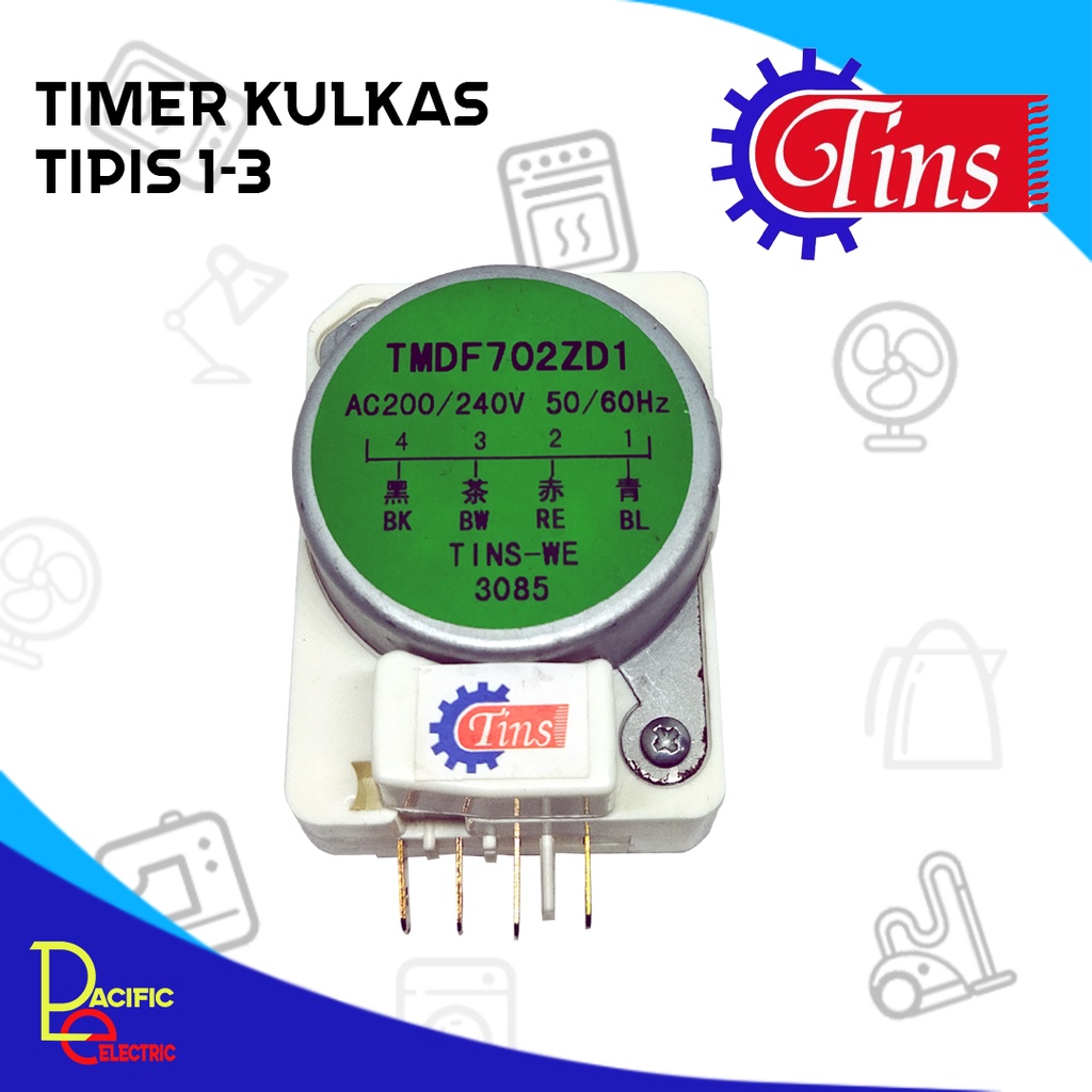 Jual TIMER KULKAS 1-3 TIPIS TIMER KULKAS 2 PINTU POLYTRON DEFROST TIMER ...