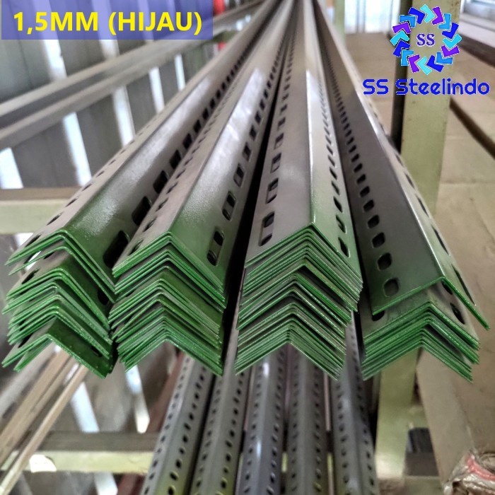 Jual BESI L SIKU LUBANG-BOLONG RAK 3 METER LEBAR 3,5CM (TEBAL 1MM 1,5MM ...