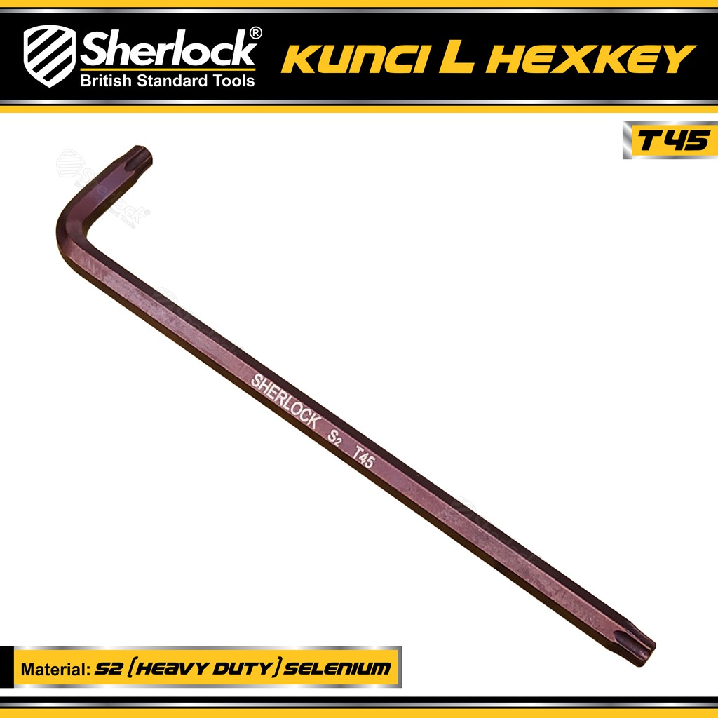 Jual Sherlock Kunci L Hexkey Bintang /Star S2 (Heavy Duty) Uk. T45 (1Pcs) | Shopee Indonesia