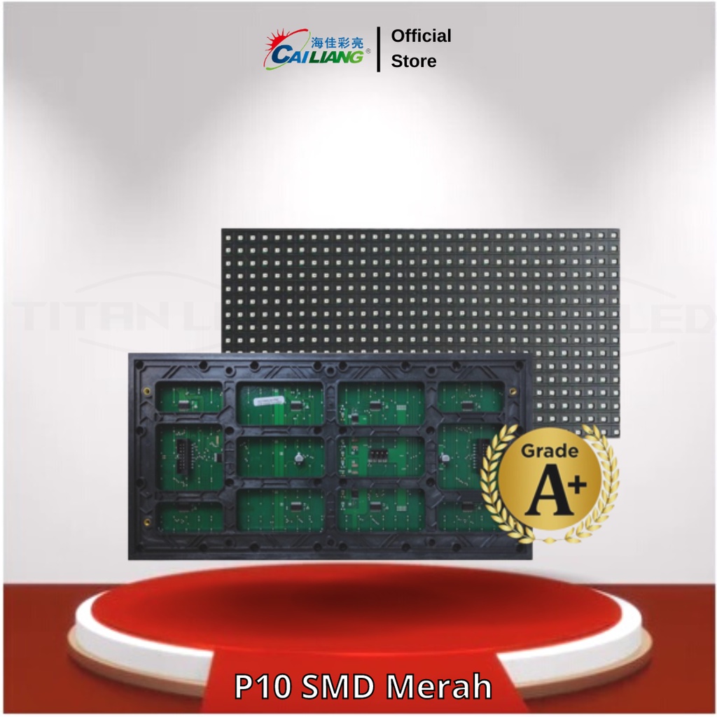 Jual MODUL LED P10 RUNNING TEXT SMD MERAH FULL OUTDOOR | Shopee Indonesia