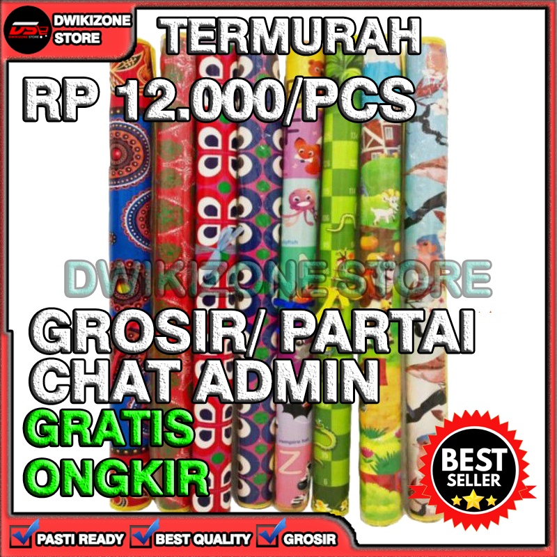 Jual [GROSIR] TIKAR MOTIF 120X150CM KARTUN SPONS KARPET ALAS TAHAN AIR ...