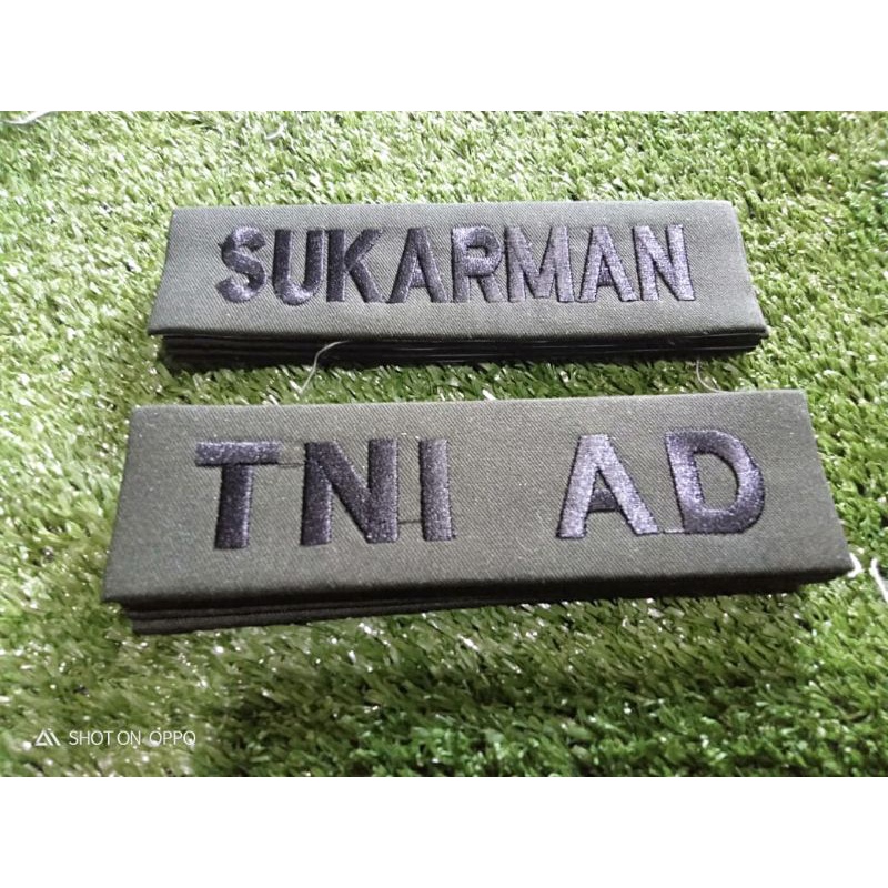 Jual BORDIR PAPAN NAMA ATRIBUT PDL TNI nama dan tni saja | Shopee Indonesia